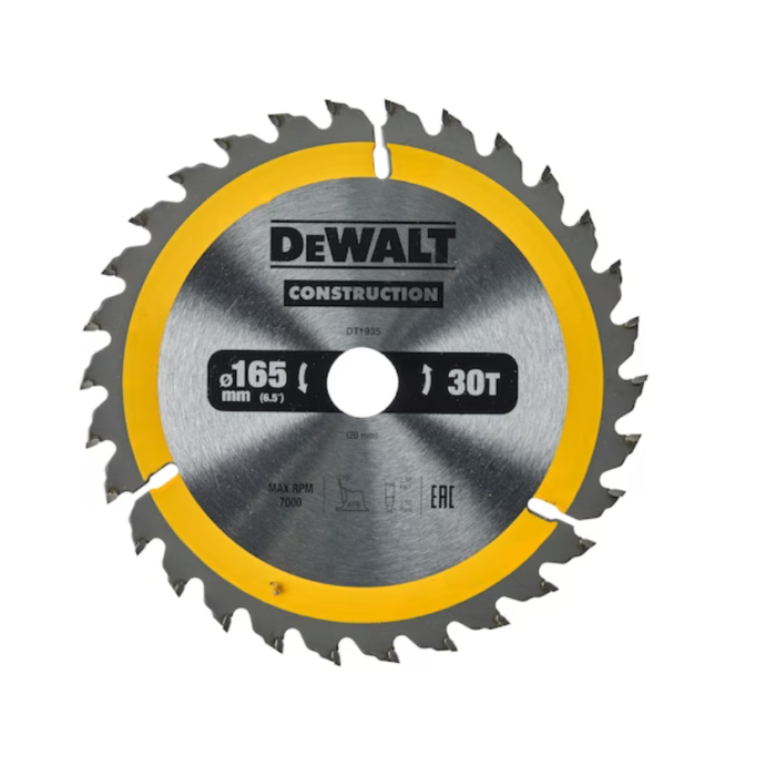 Tarcza do cięcia drewna 165/20/2,5mm, 30 zębów DeWalt